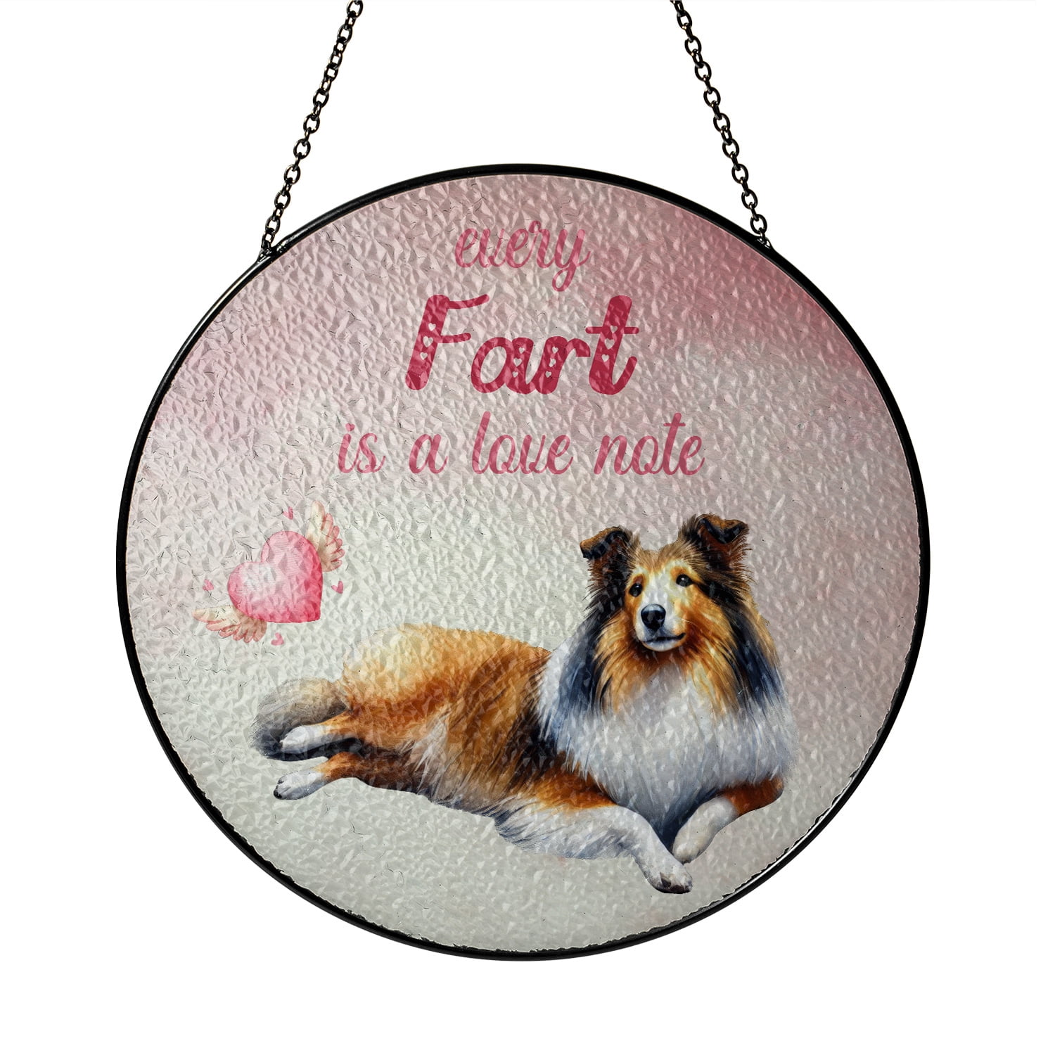 Every Fart is Love Note Shetland Sheepdog Guilty Face Happy Valentine's ...