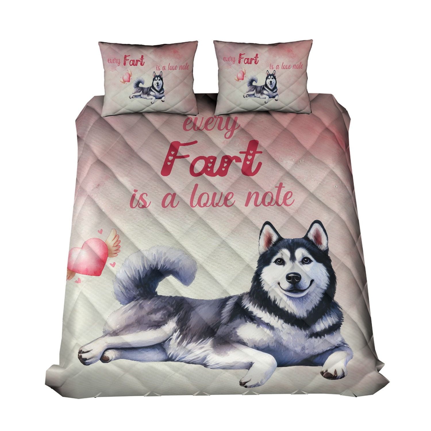 Every Fart is Love Note Siberian Husky Guilty Face Happy Valentine's ...