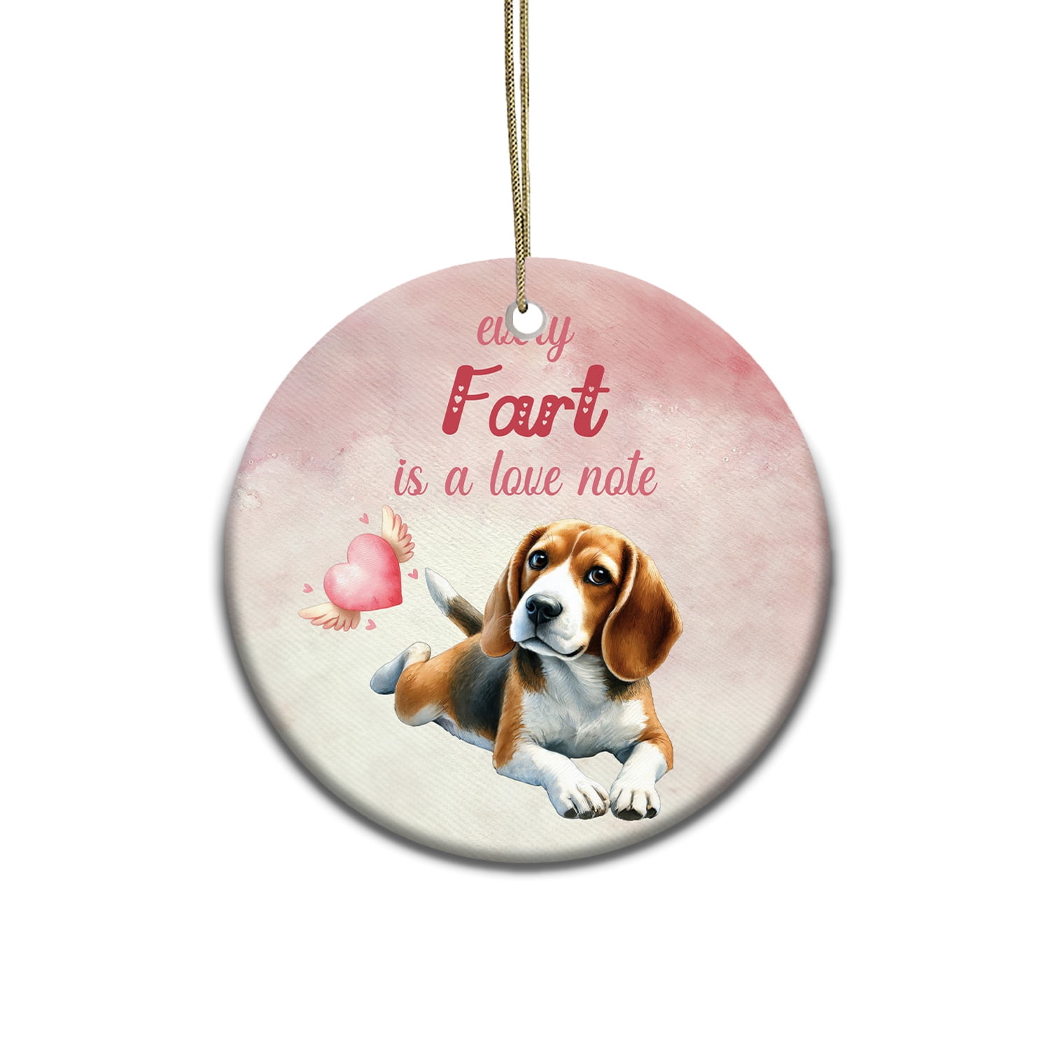 Every Fart is Love Note Beagle Guilty Face Happy Valentine's Ceramic ...