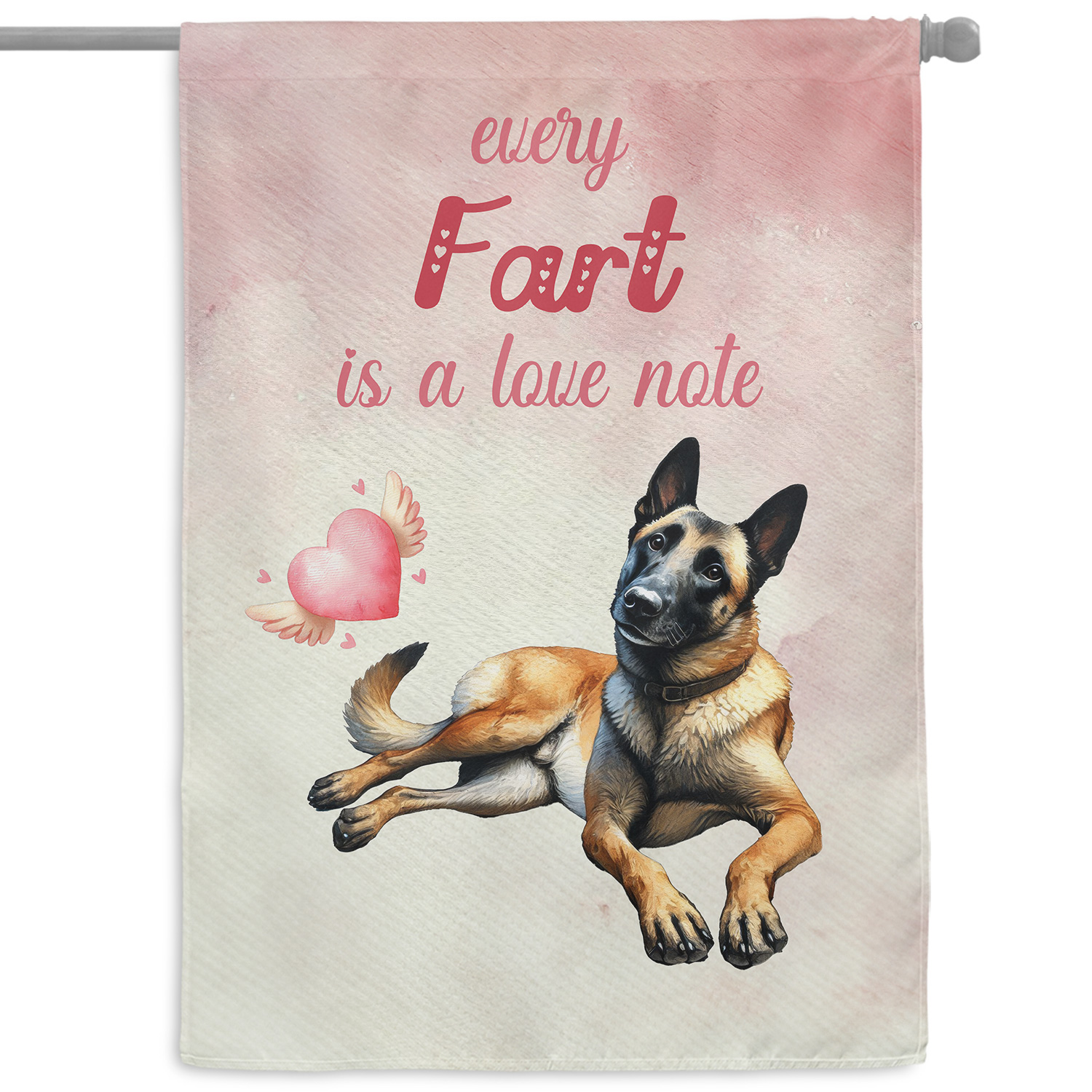 Every Fart is Love Note Belgian Malinois Guilty Face Happy Valentine's ...