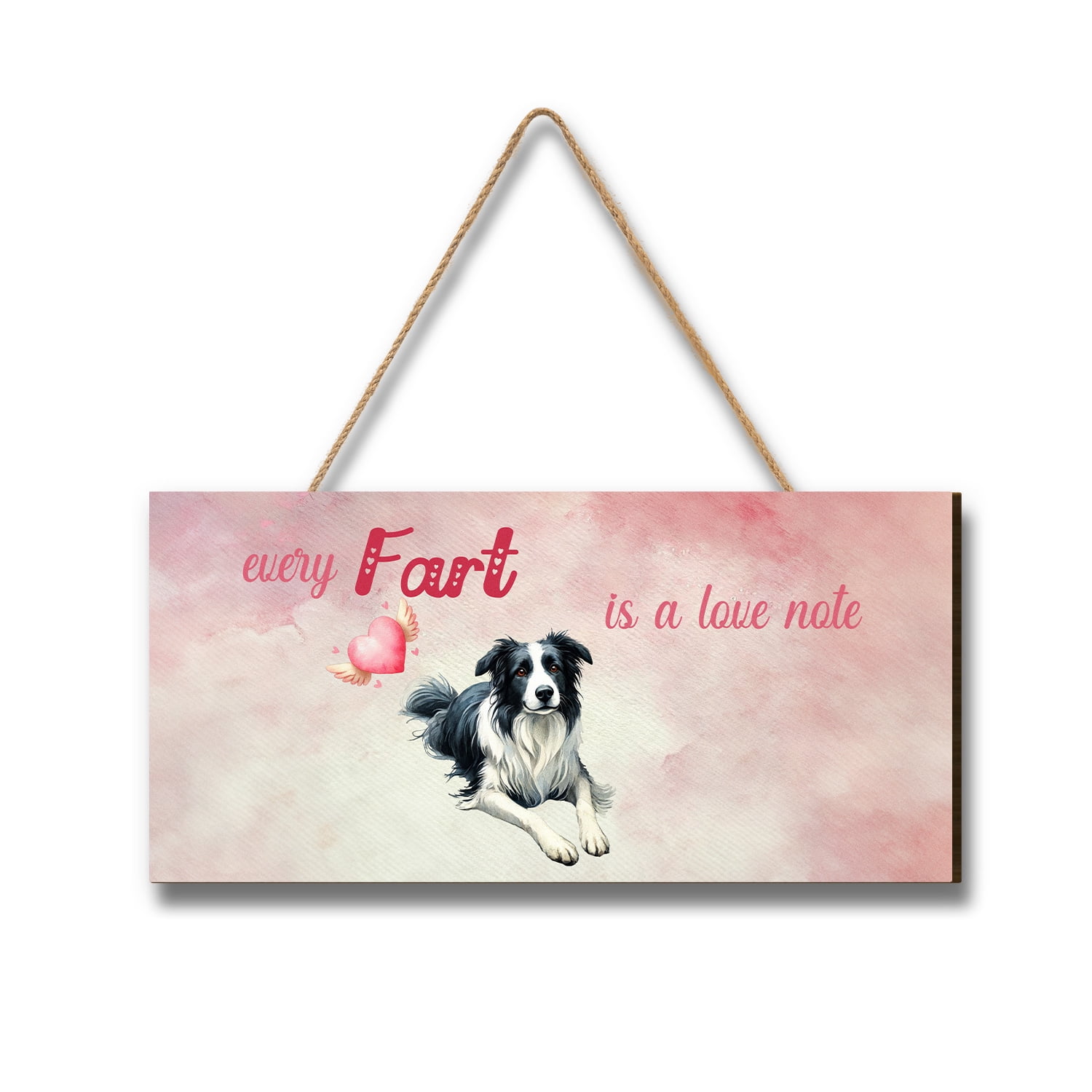 Every Fart is Love Note Border Collie Guilty Face Happy Valentine's ...