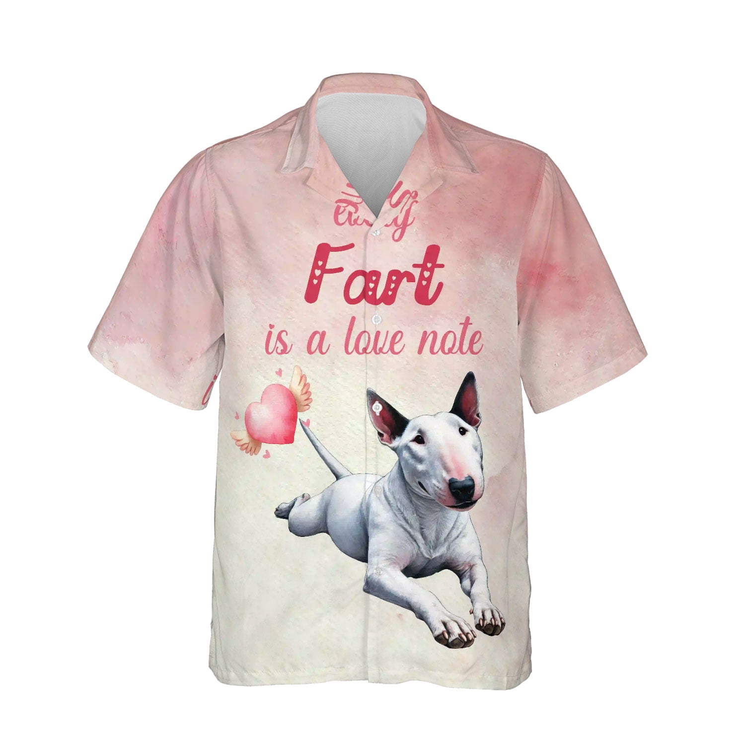 Every Fart is Love Note Bull Terrier Guilty Face Happy Valentine's ...