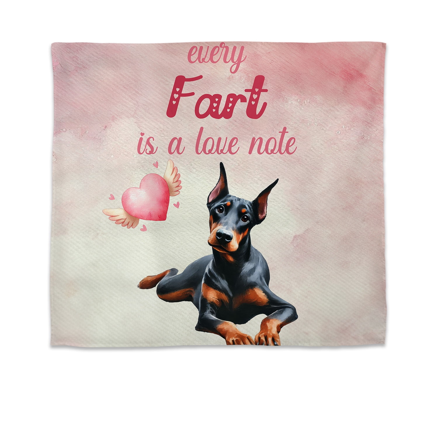 Every Fart is Love Note Doberman Pinscher Guilty Face Happy Valentine's ...