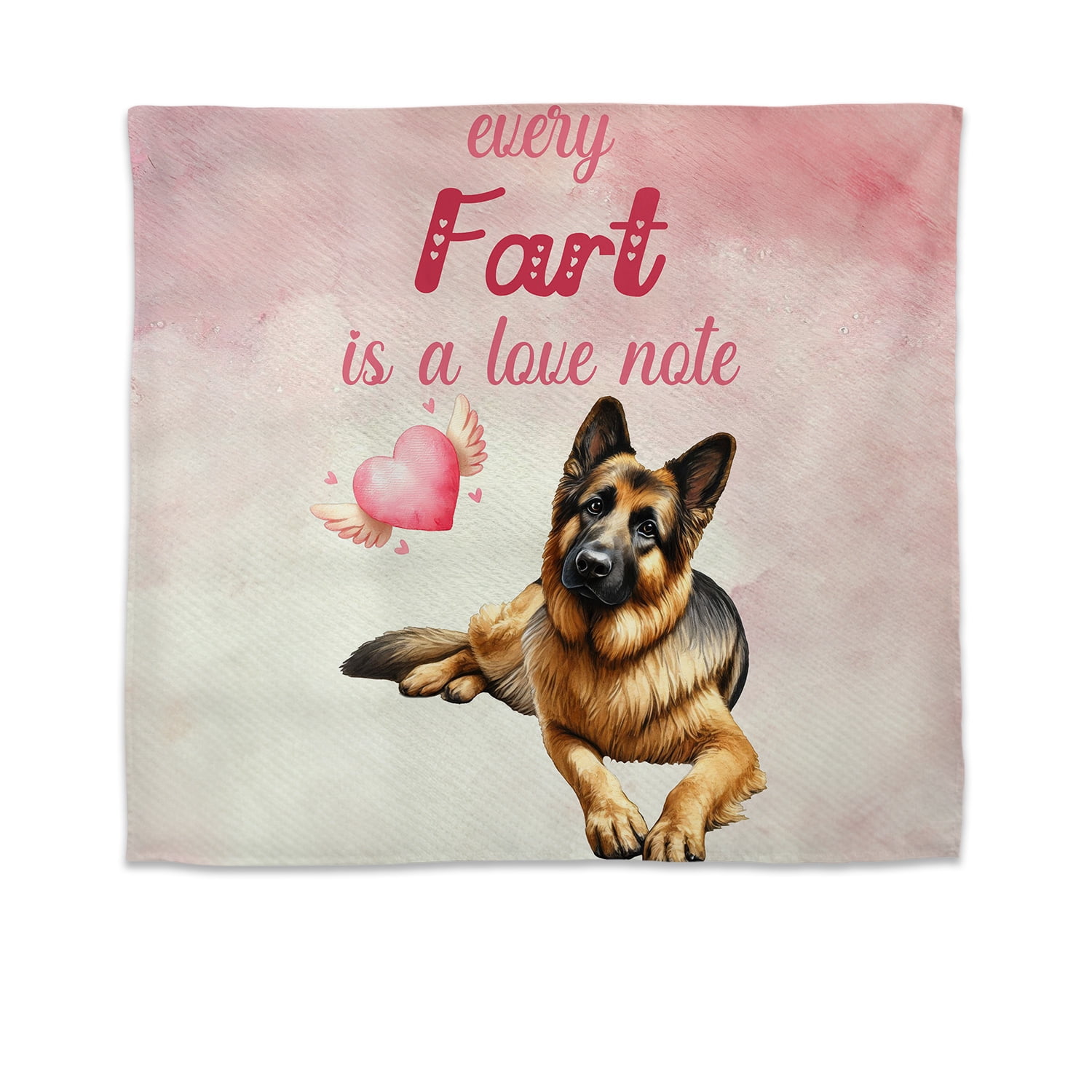 Every Fart is Love Note German Shepherd Guilty Face Happy Valentine's ...