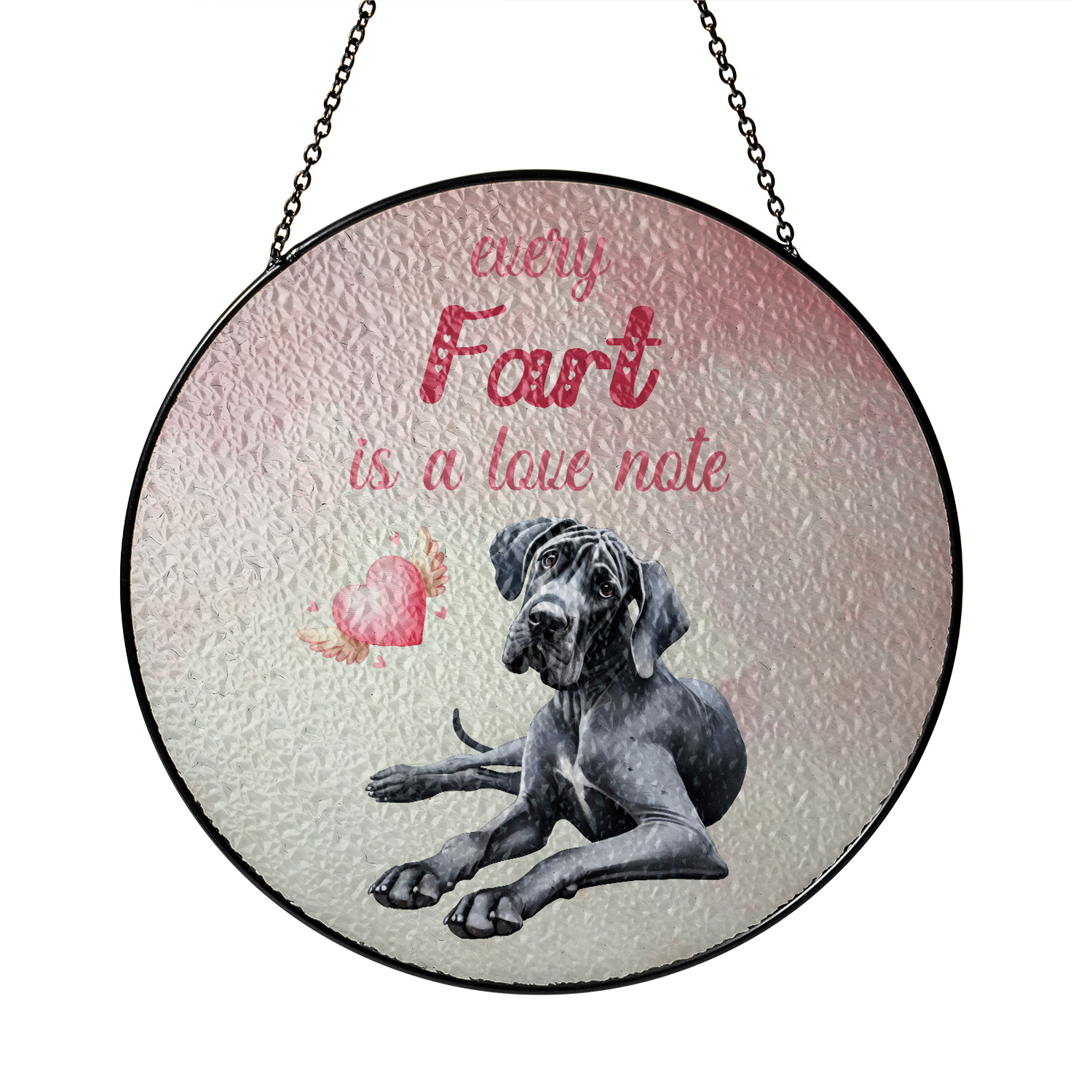 Every Fart is Love Note Great Dane Guilty Face Happy Valentine's ...