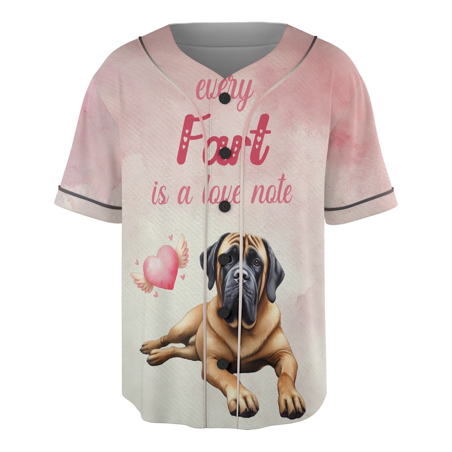 Every Fart is Love Note Mastiff Guilty Face Happy Valentine's All Over ...