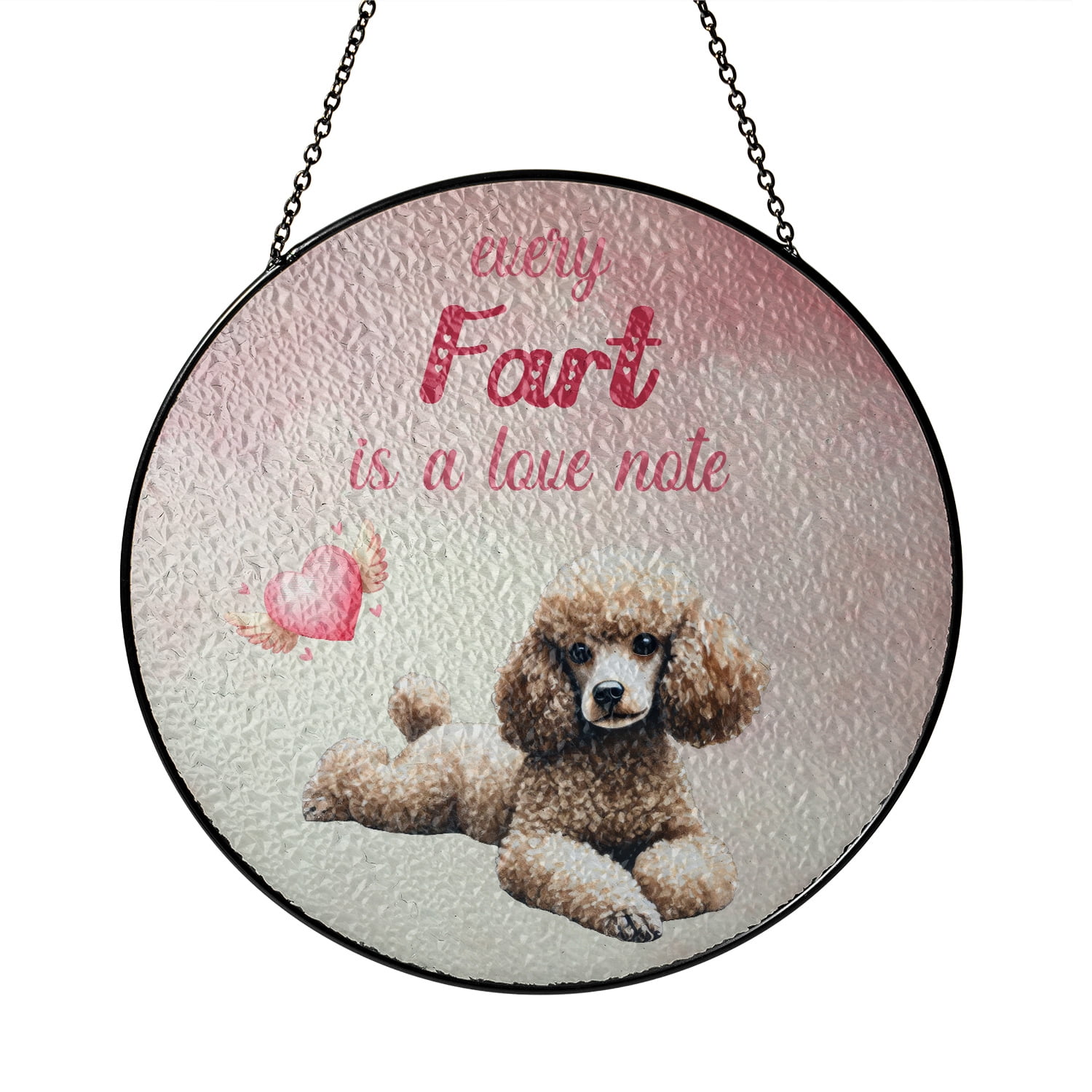 Every Fart is Love Note Poodle Guilty Face Happy Valentine's Stained ...