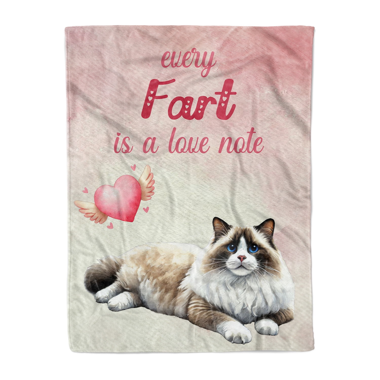 Every Fart is Love Note Ragdoll Guilty Face Happy Valentine's Cozy ...