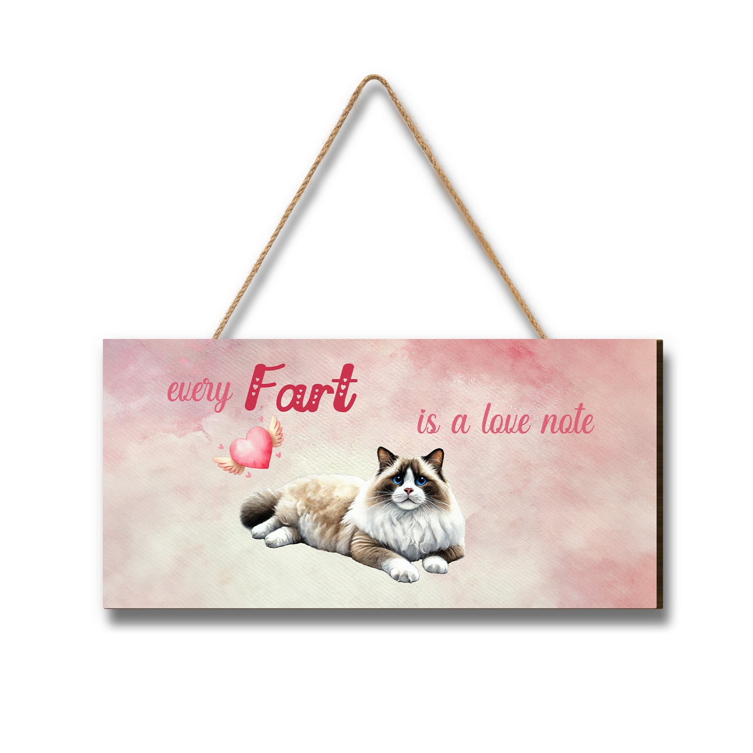 Every Fart is Love Note Ragdoll Guilty Face Happy Valentine's Landscape ...
