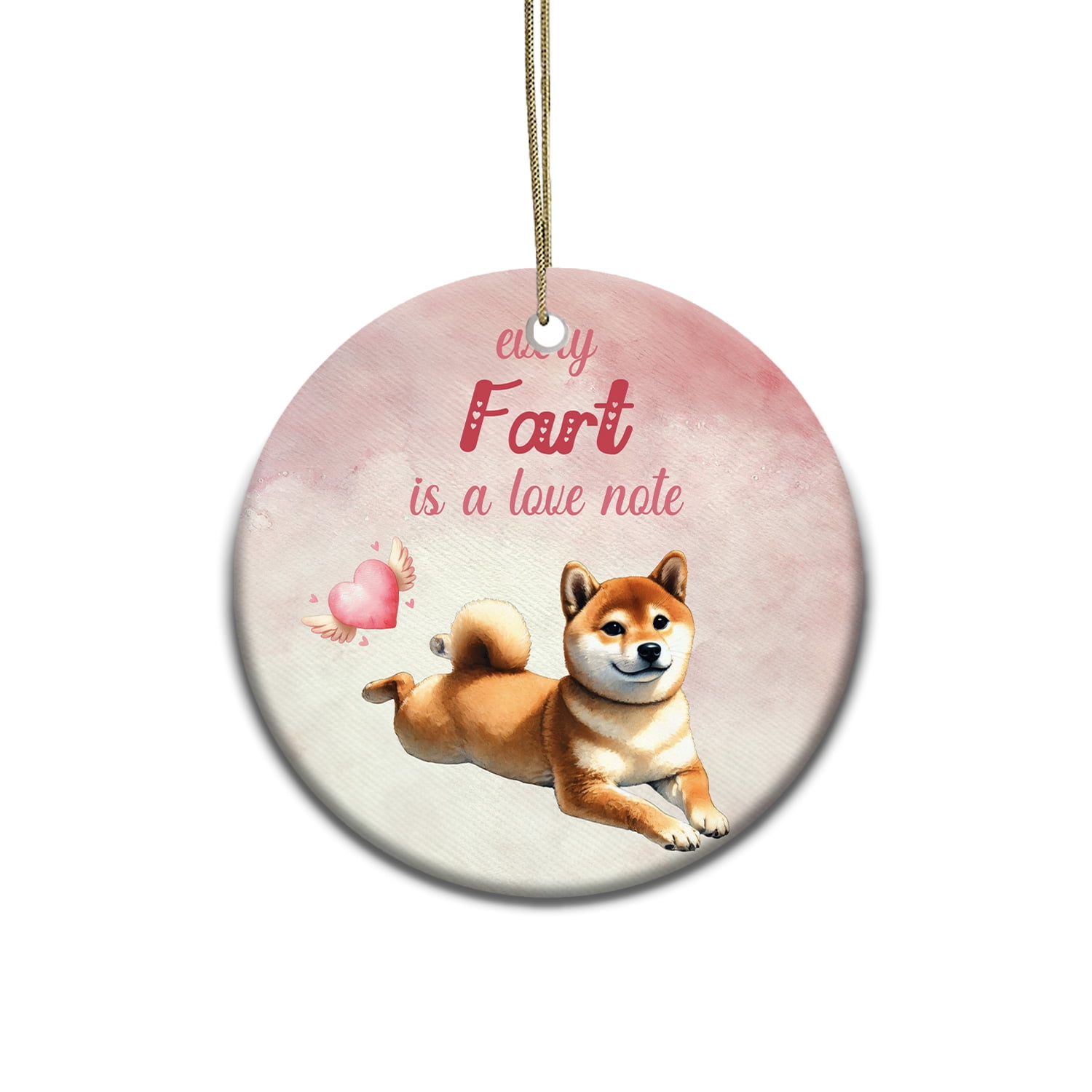 Every Fart is Love Note Shiba Inu Guilty Face Happy Valentine's Ceramic ...