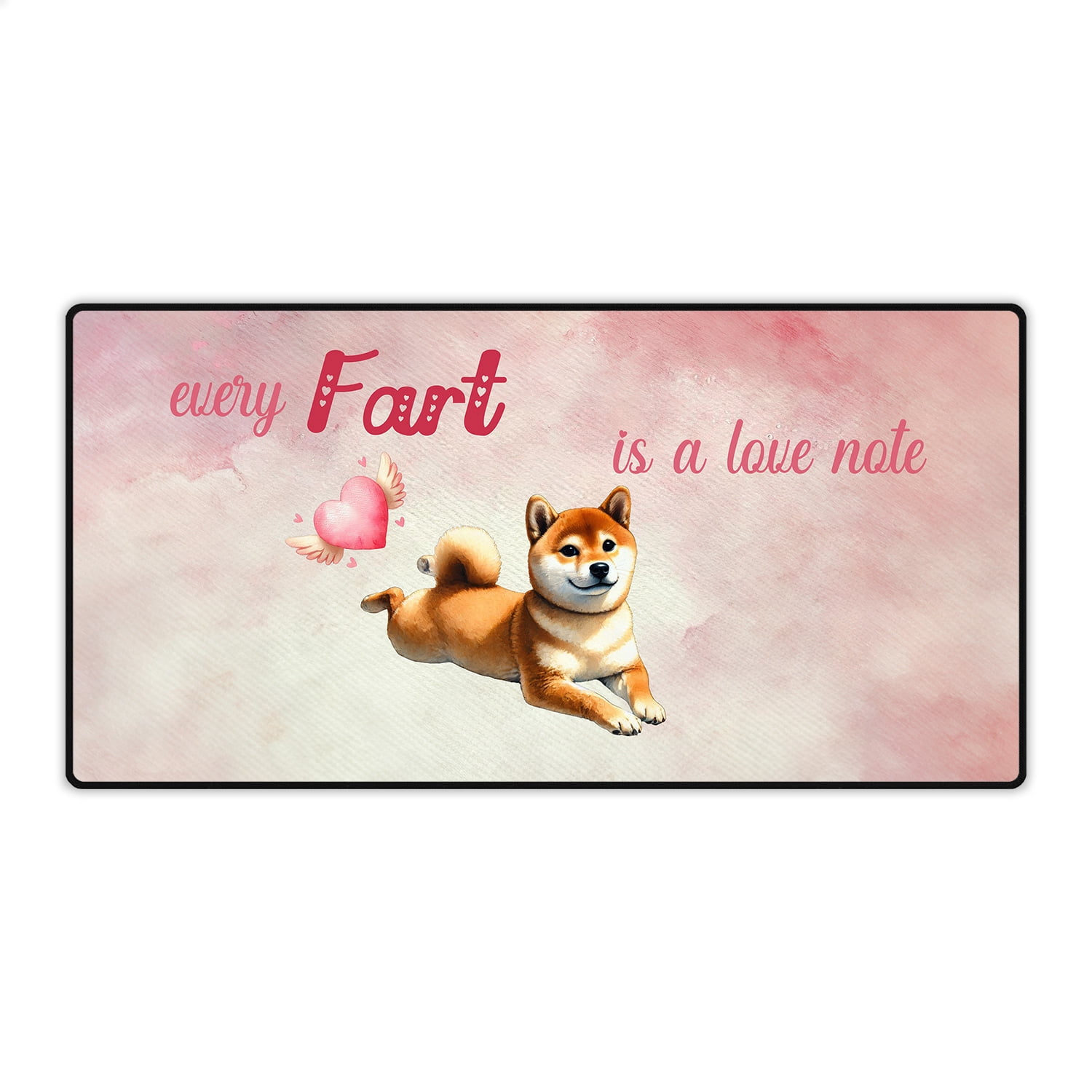 Every Fart is Love Note Shiba Inu Guilty Face Happy Valentine's Desk ...