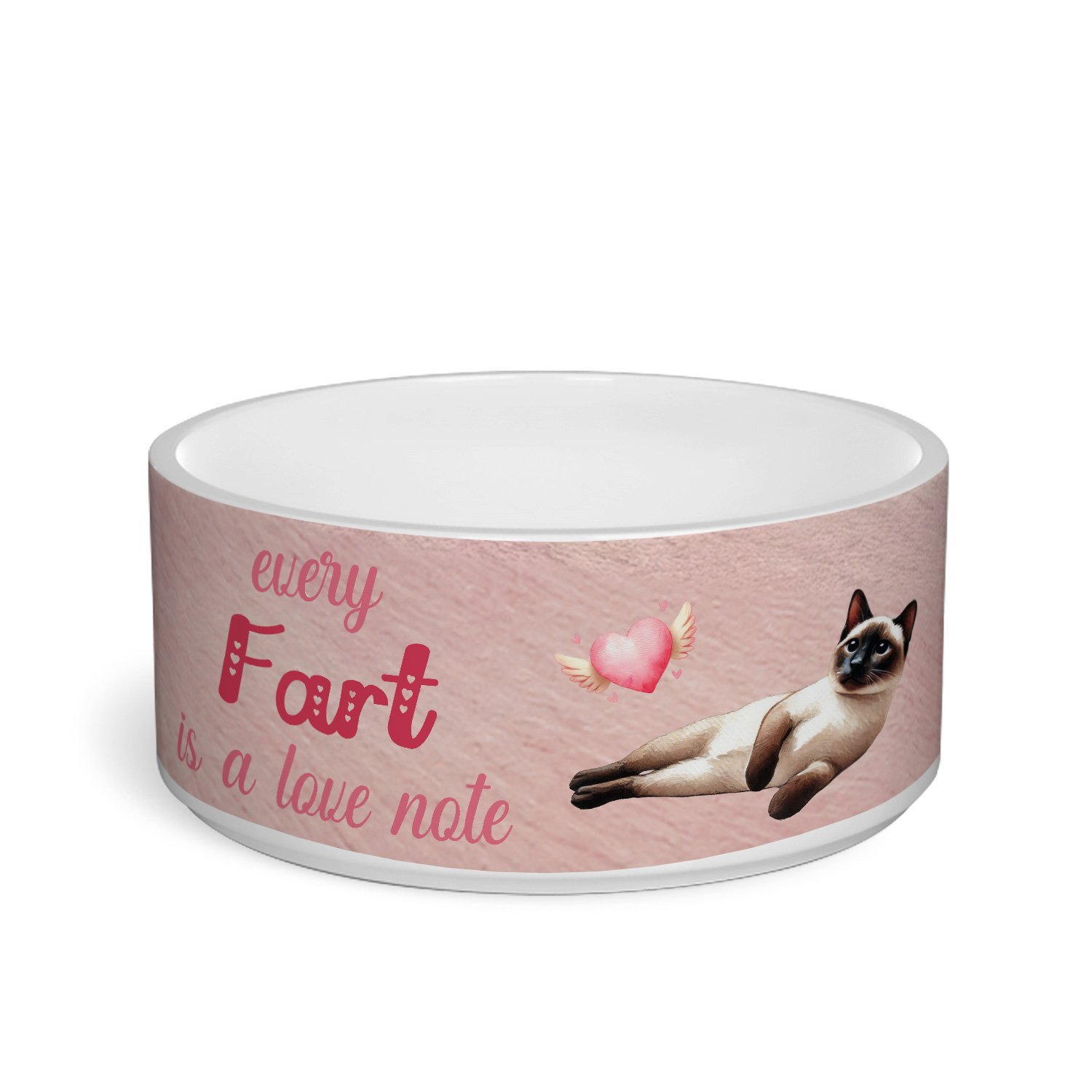 Every Fart is Love Note Siamese Guilty Face Happy Valentine's Ceramic ...