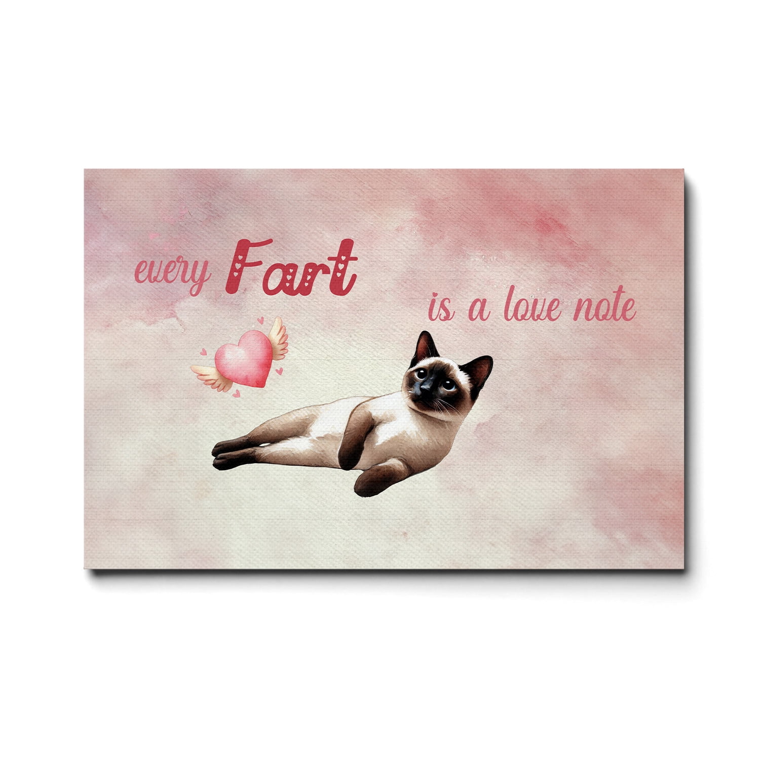 Every Fart is Love Note Siamese Guilty Face Happy Valentine's ...