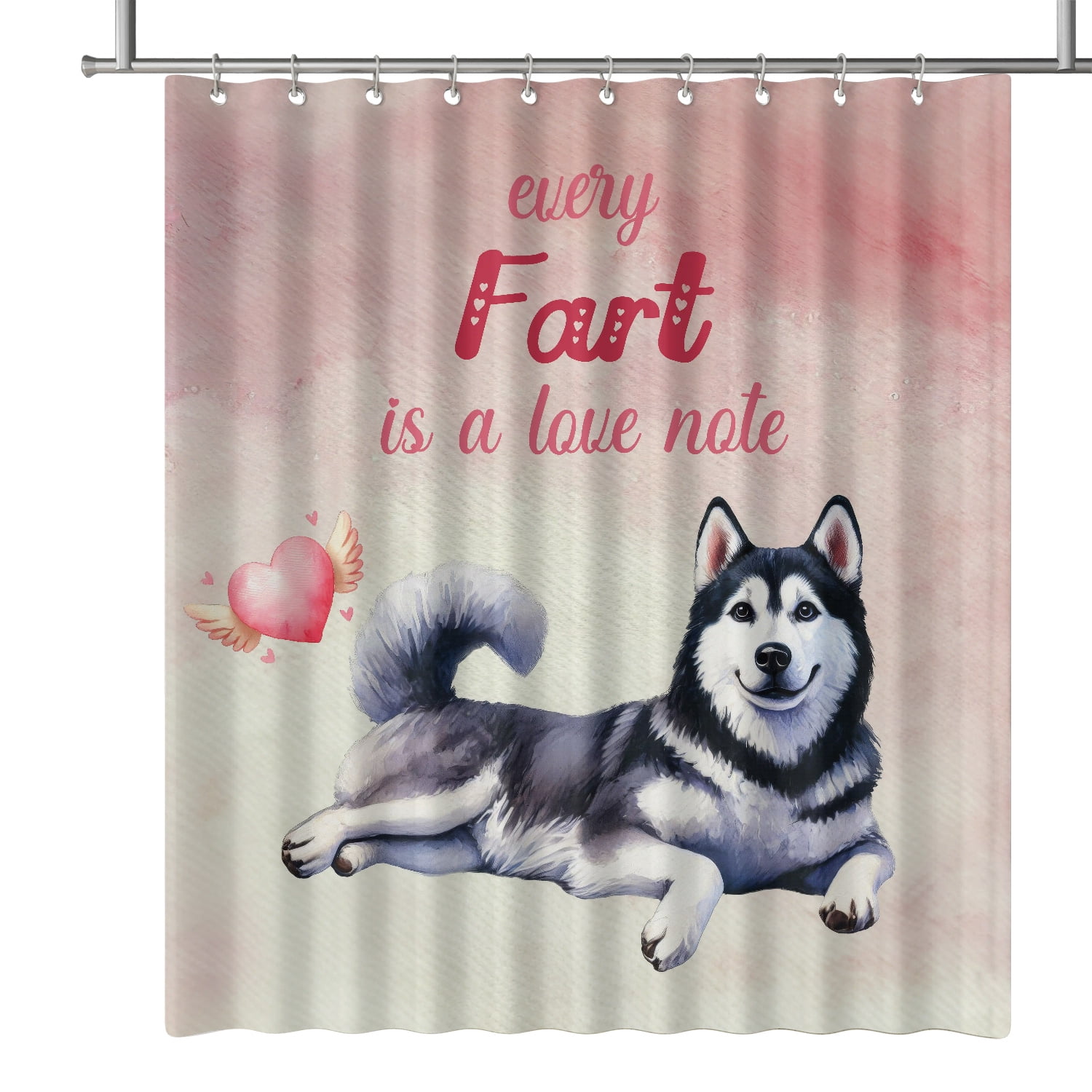 Every Fart is Love Note Siberian Husky Guilty Face Happy Valentine's ...