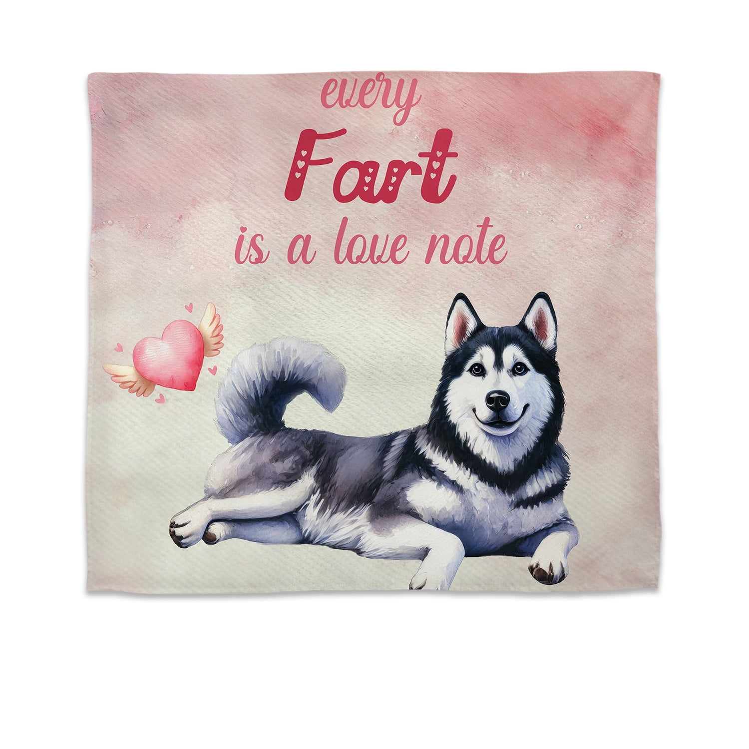 Every Fart is Love Note Siberian Husky Guilty Face Happy Valentine's ...