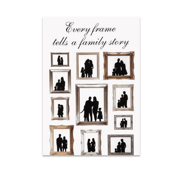 Every Frame Tells a Family Story - Family Moments Decor - 13x19 Poster ...