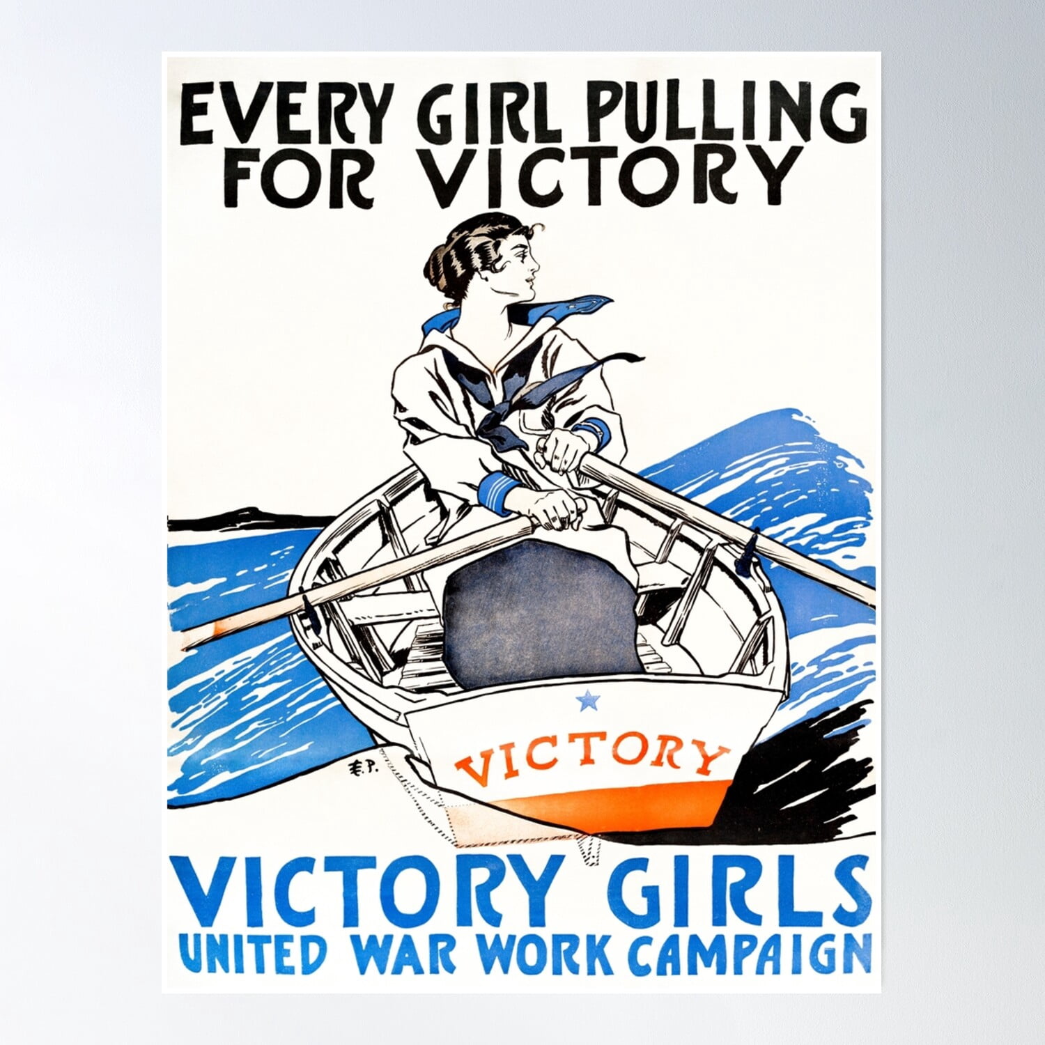 Every Girl Pulling For Victory, Victory Girls United War Work Campaign ...