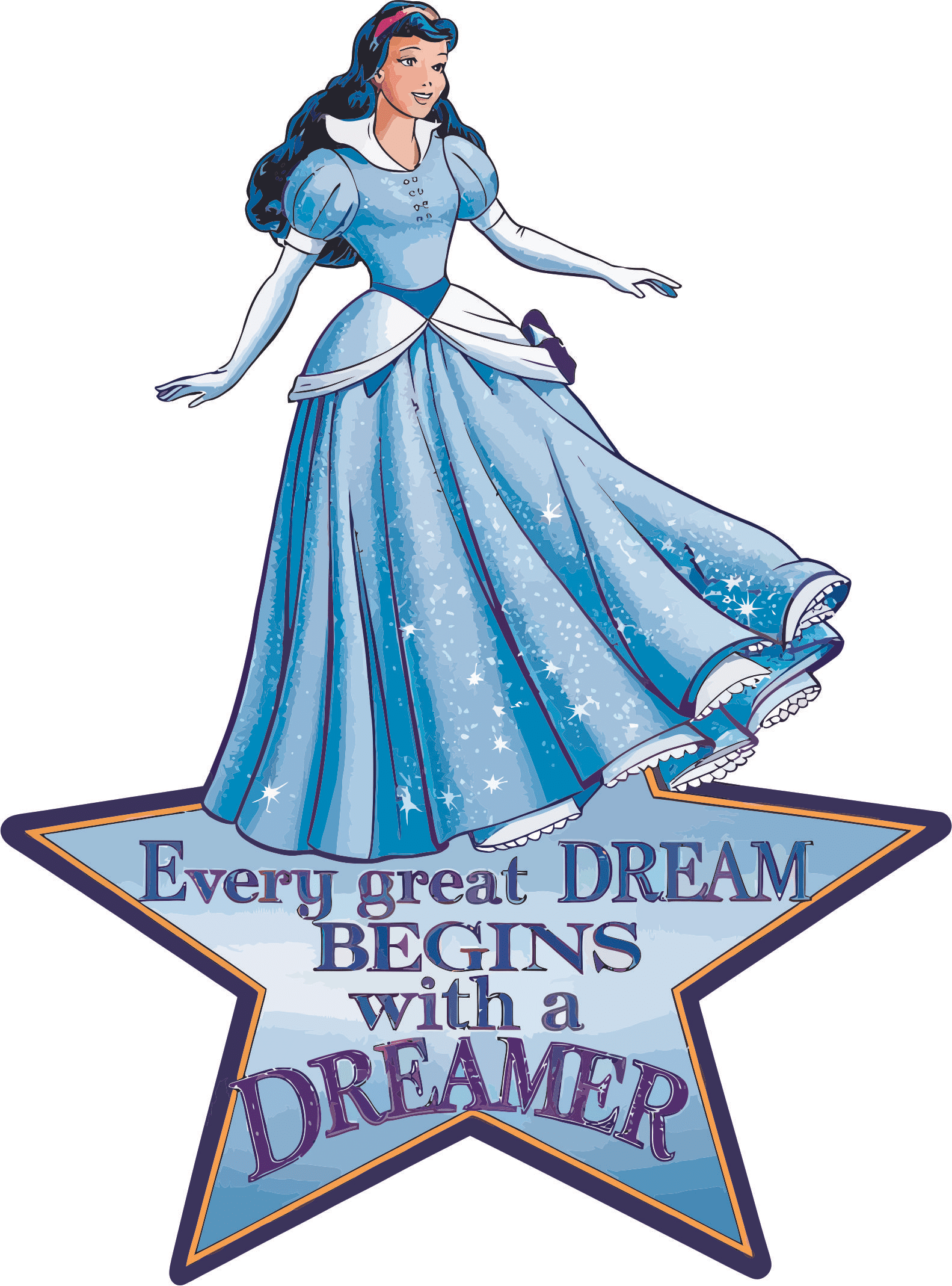 Every Great Dream Begins With A Dreamer Blue Princess Inspiration ...