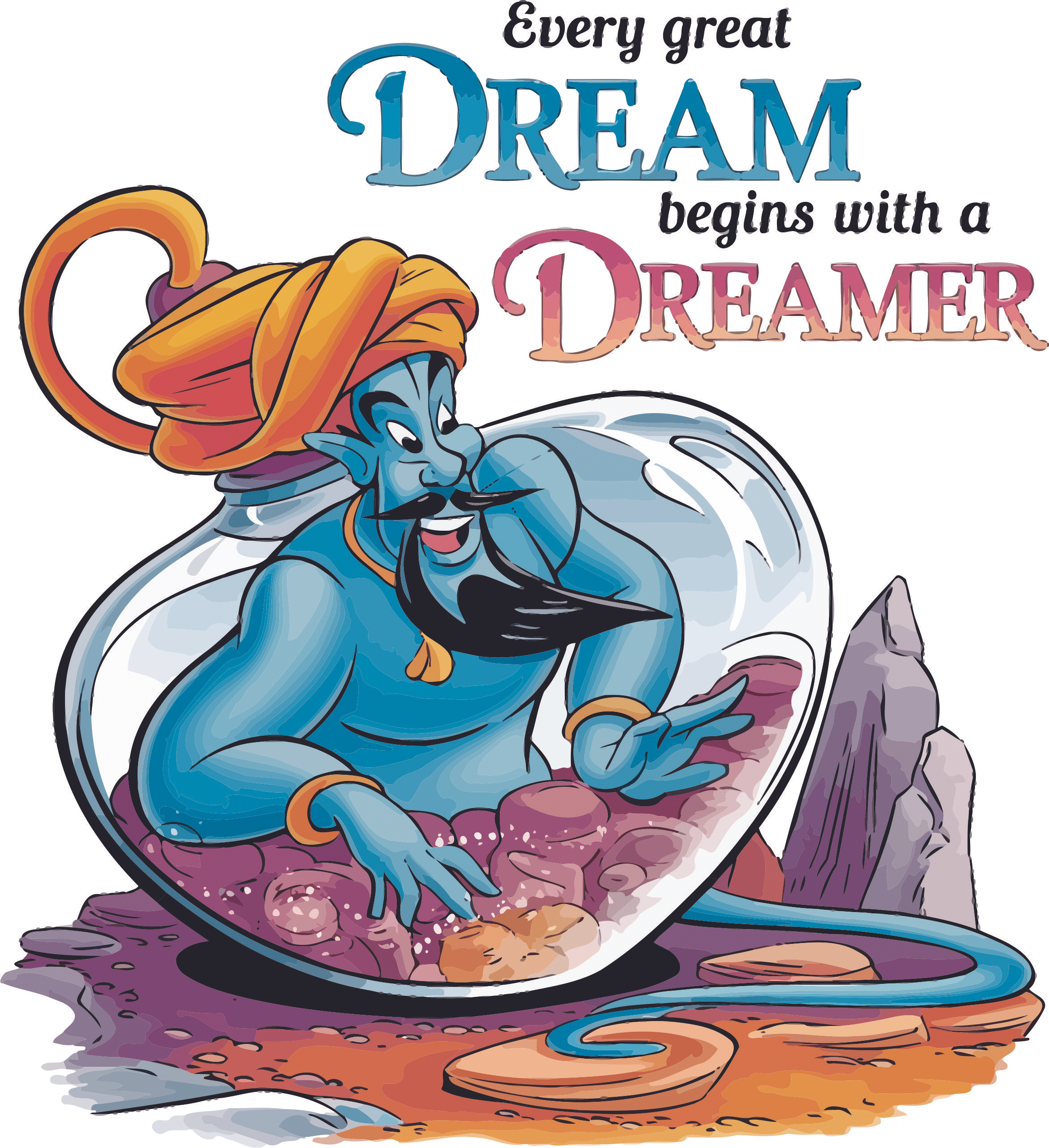Every Great Dream Begins With A Dreamer Genie Motivation Inspiration ...