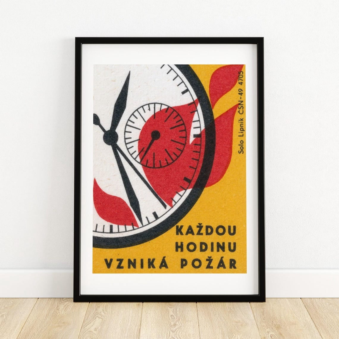 Every Hour, A Fire Starts - Matchbox Print - Aesthetic Wall Art ...