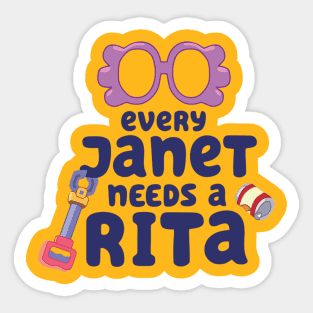 Every Janet Needs A Rita Sticker Bluey Stickers For Kids, Bluey ...