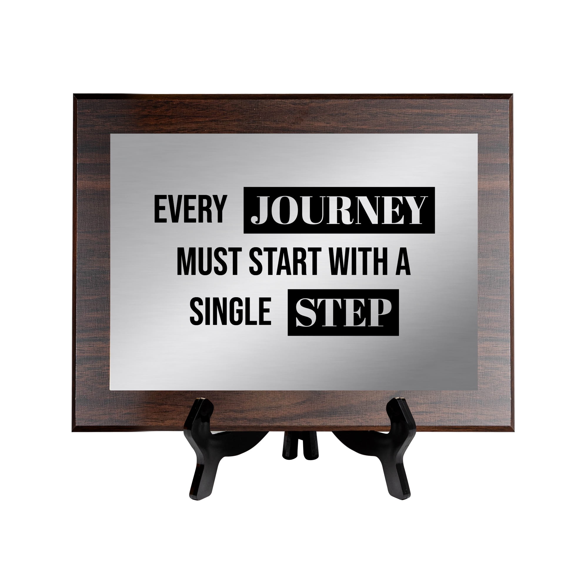 Every Journey Must Start With a Single Step, 5x7 Decorative Wall Plaque ...