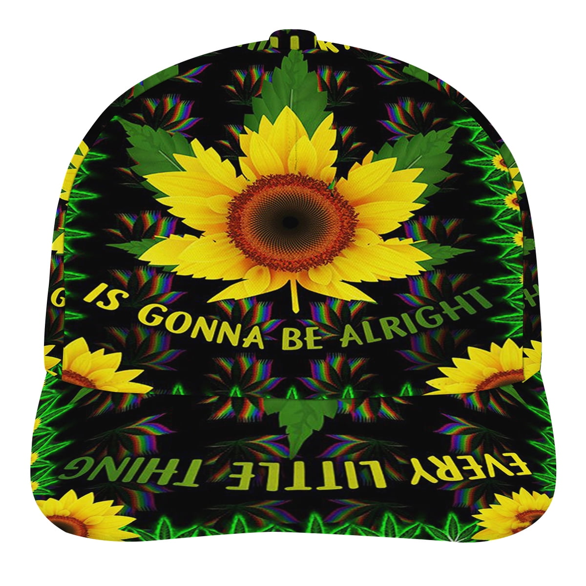 Every Little Thing Is Gonna Be Alright Hippie baseball cap hat ...