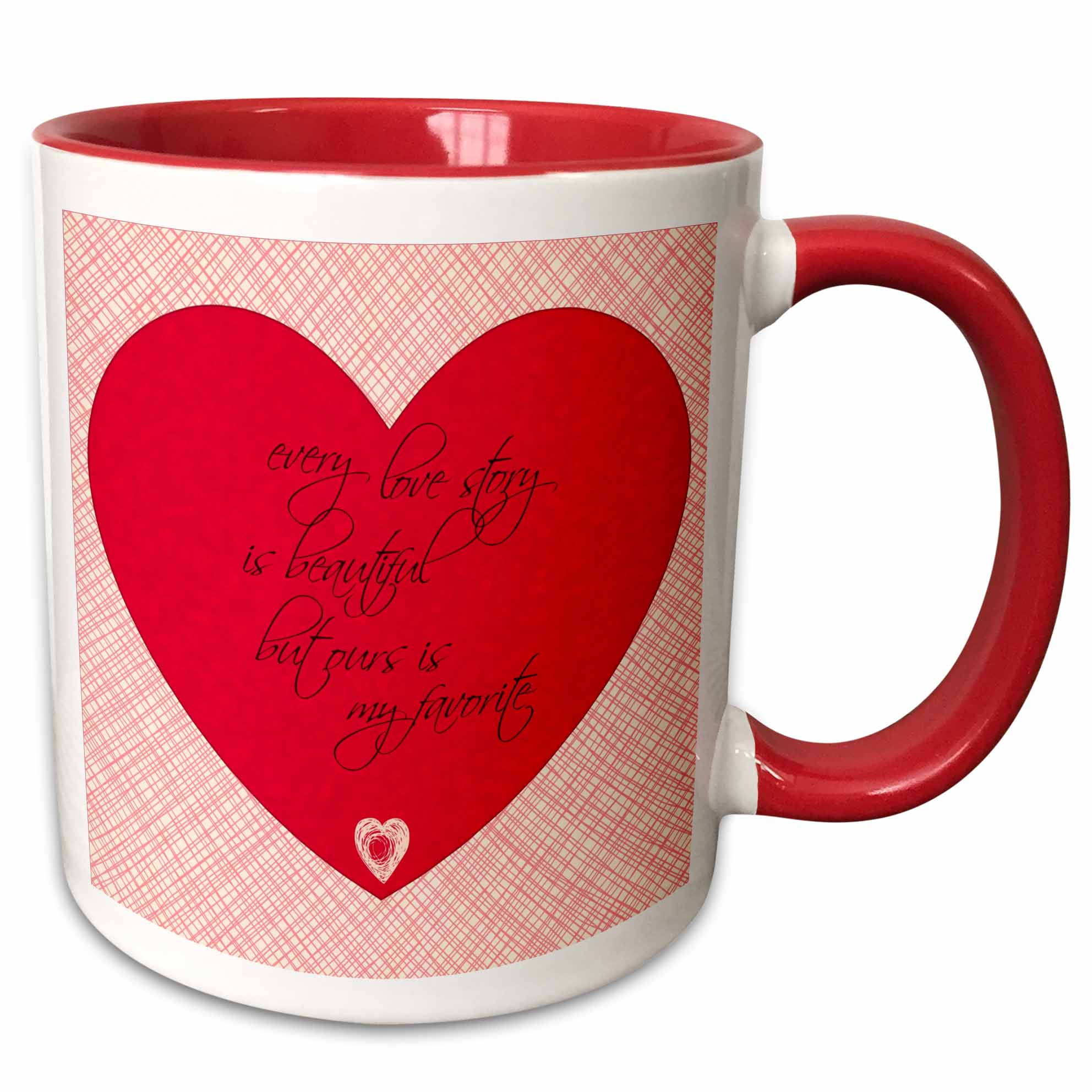3drose, Every Love Story Is Beautiful but Ours Is My Favorite, 15oz Two ...