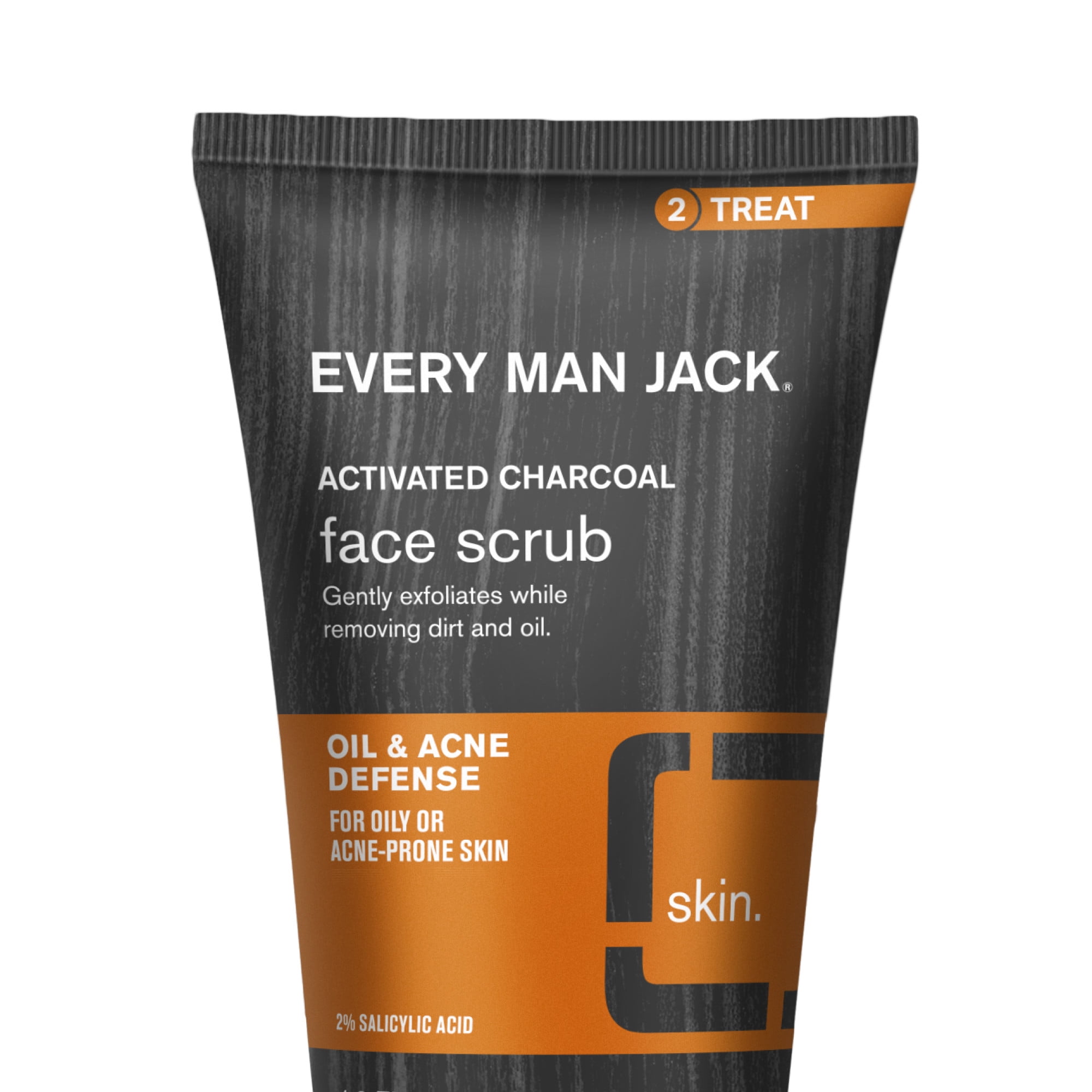 Every Man Jack Activated Charcoal Face Scrub, 4.2 oz - Walmart.com