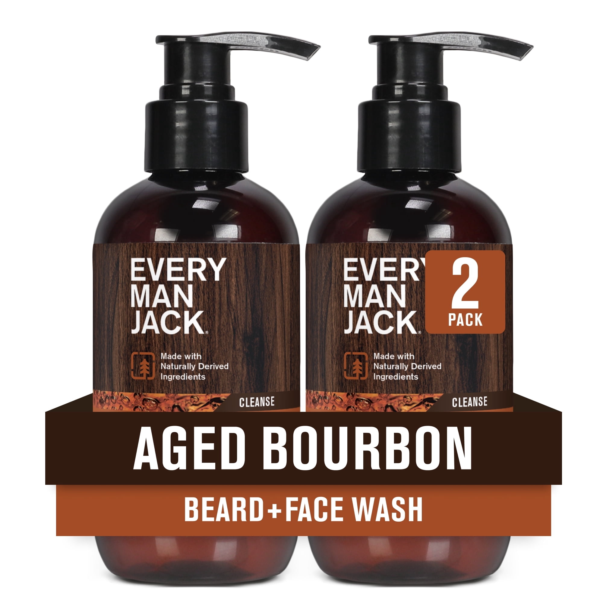 Every Man Jack, Beard + Face Wash, 6.7 fl oz, Aged Bourbon Fragrance ...