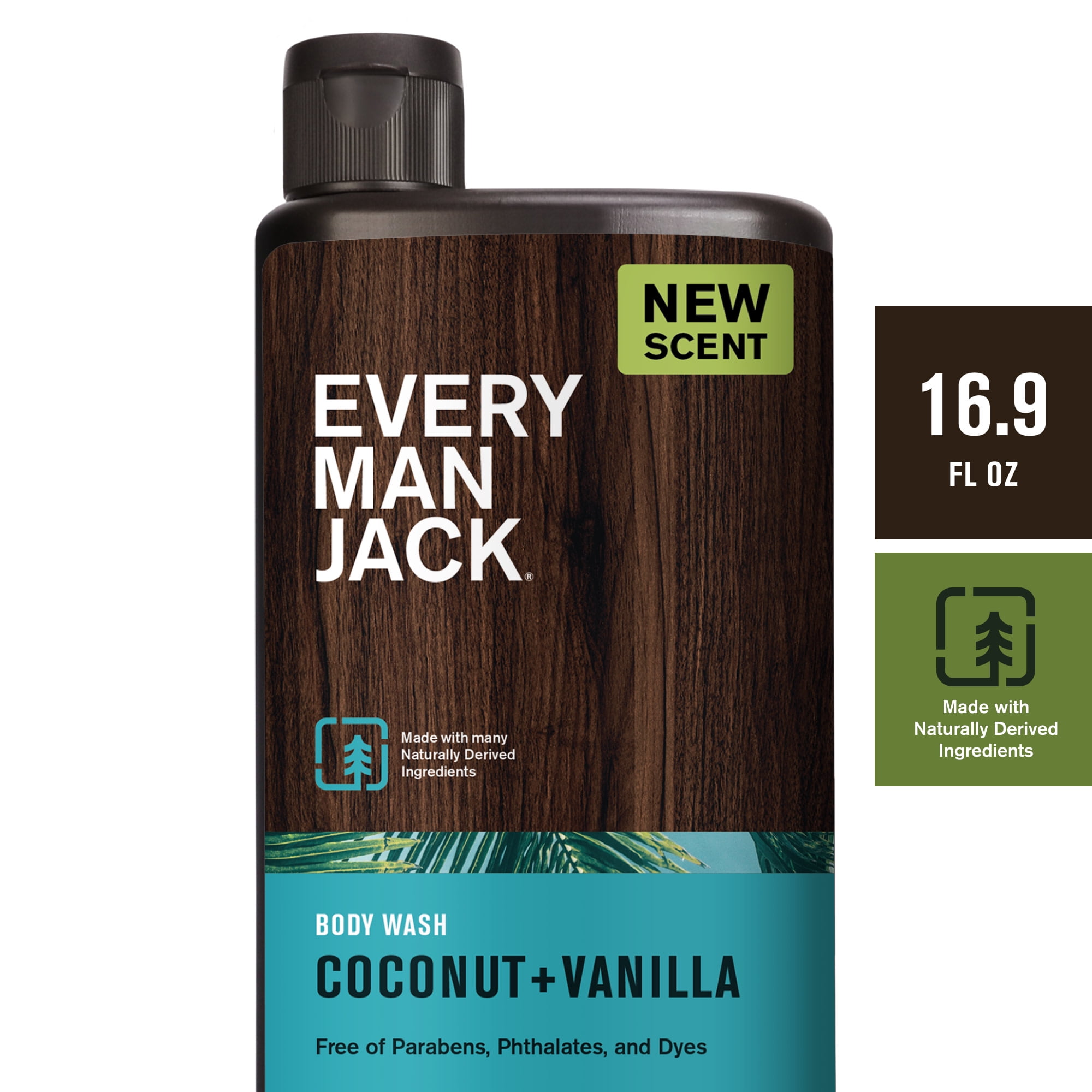 Every Man Jack Men's Hydrating Body Wash Soap for All Skin Types ...
