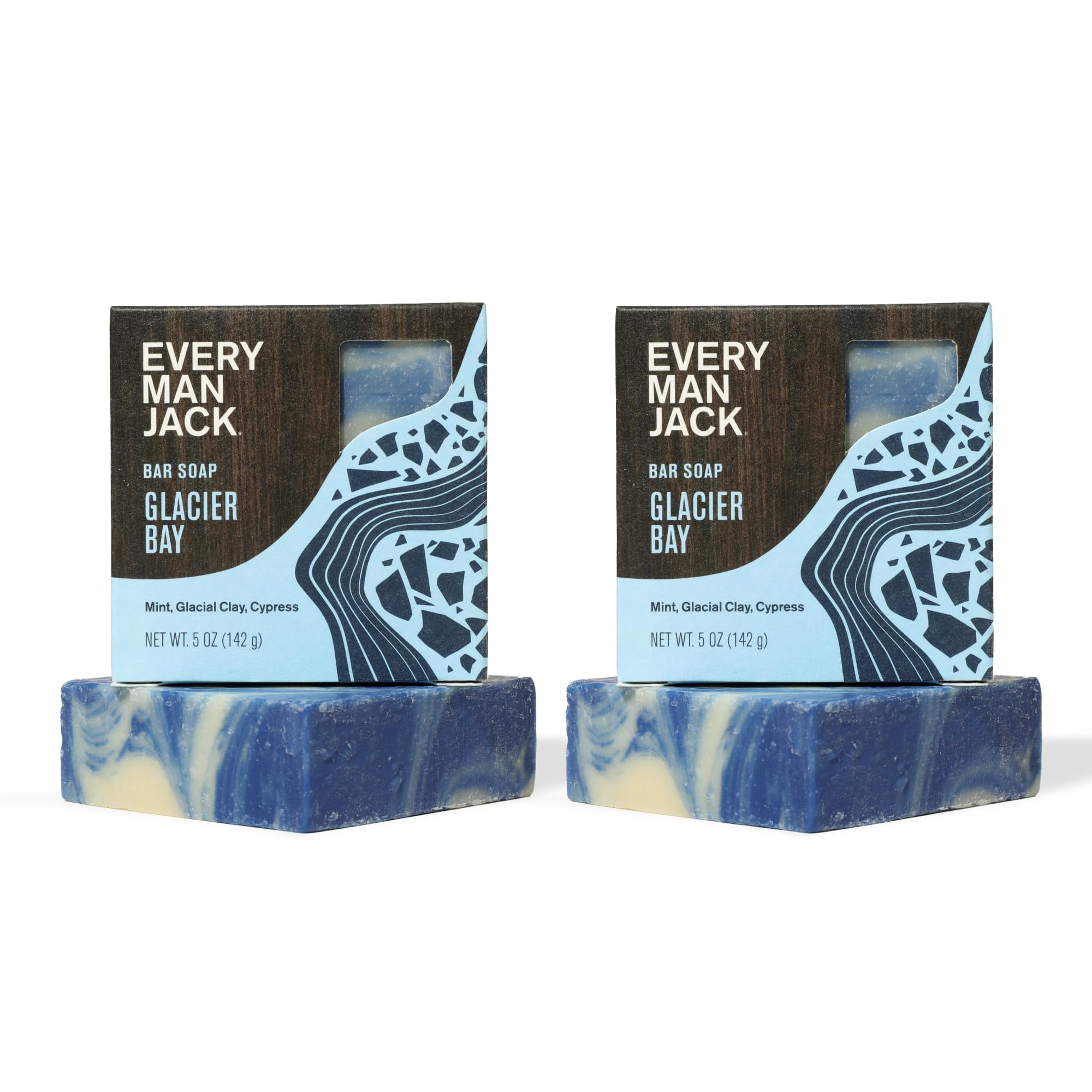Every Man Jack Cold Plunge Mens Bar Soap - Glacier Bay Scent with notes ...