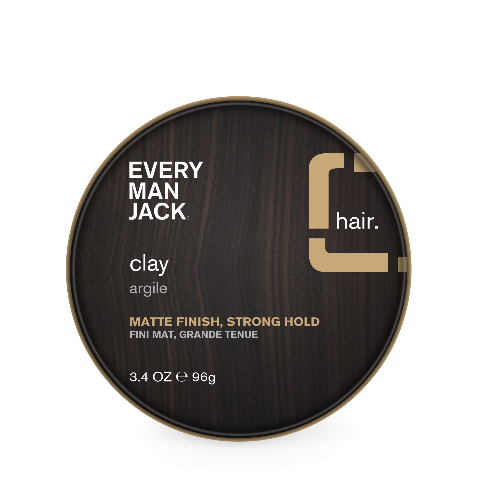 Every Man Jack Matte Finish Hair Styling Clay for Men, Naturally ...