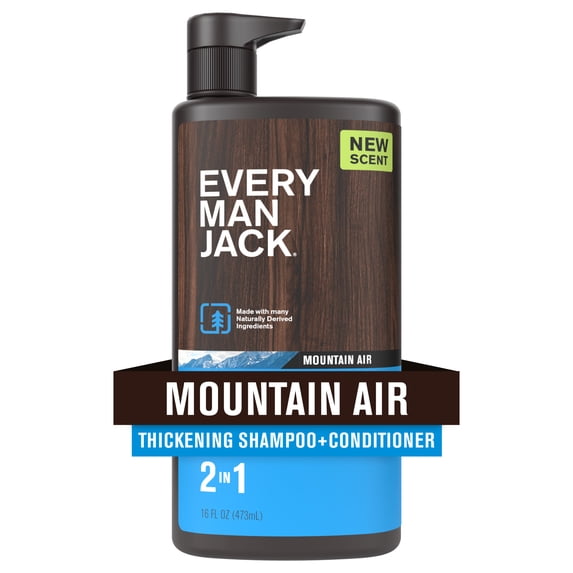 Every Man Jack Mountain Air Daily 2-in-1 Mens Shampoo & Conditioner ...