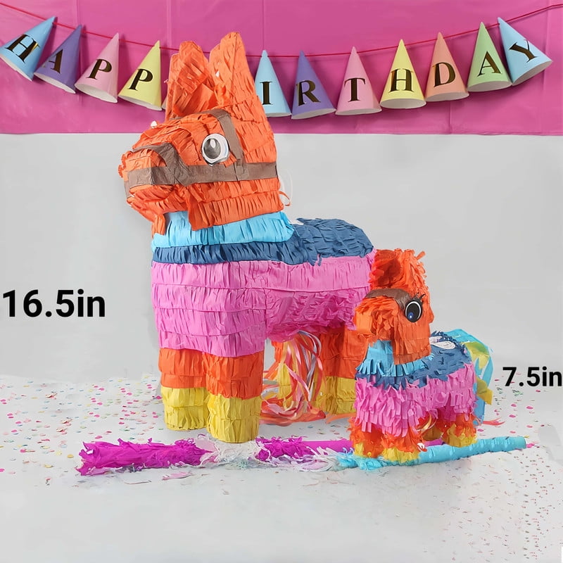 Every Moment Counts 2Pcs Donkey Pinata for Birthday Party Decorations ...