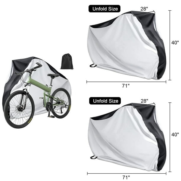 Every Moment Counts 2pc Universal Waterproof Bike Cover for Outdoor ...