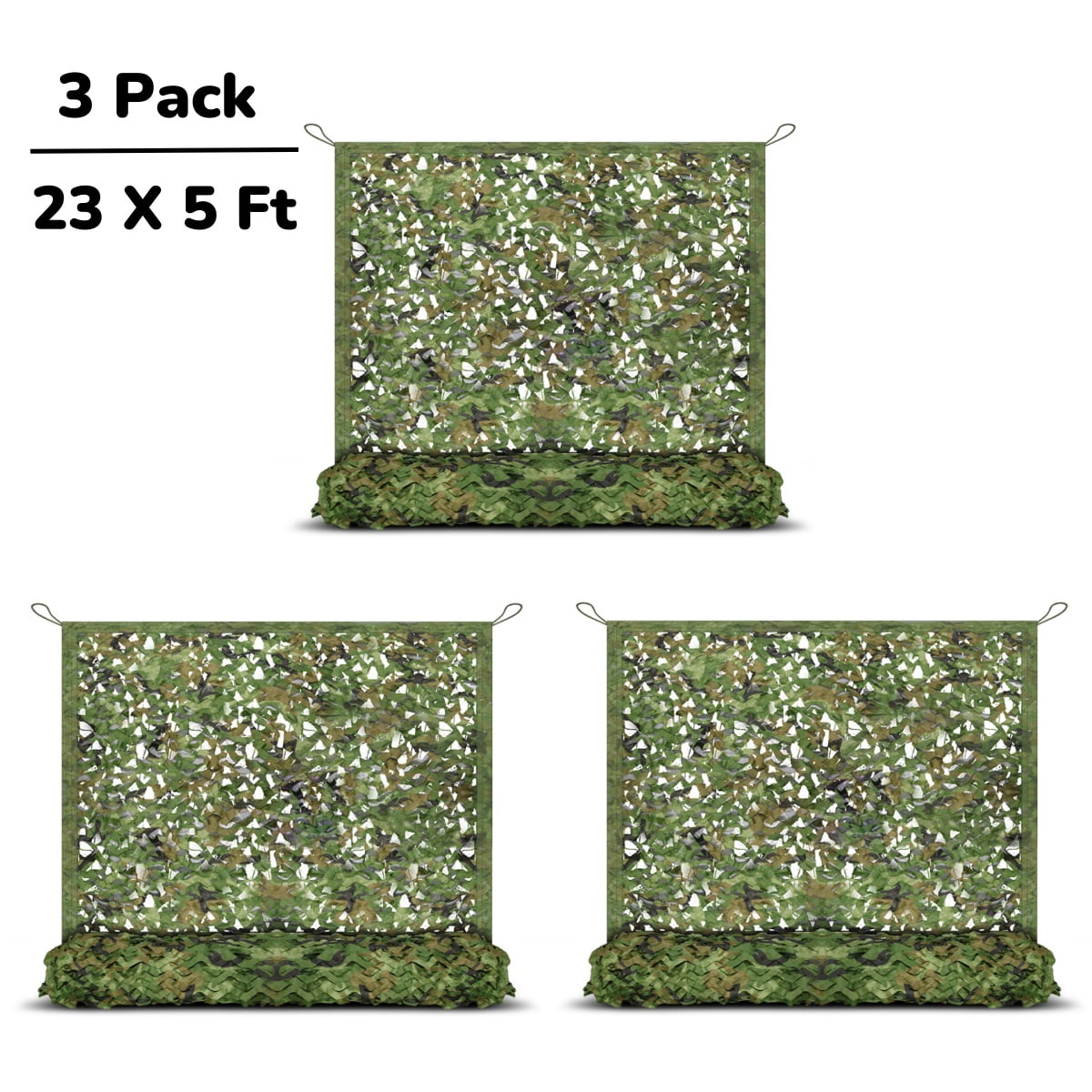 Every Moment Counts 3PCS 23x5FT Camo Netting, Camouflage Net, Bulk Roll ...