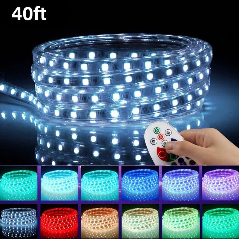 Every Moment Counts 40ft LED Strip Lights - 4 Modes 13 Colors w/Remote ...