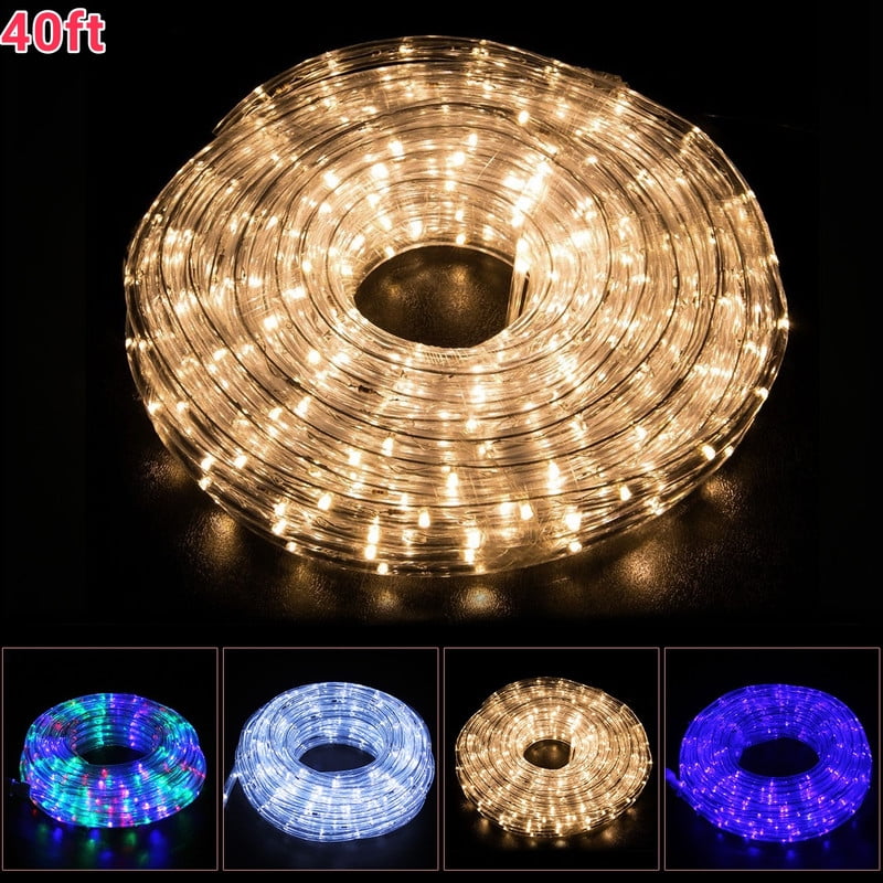Every Moment Counts 40ft Warm White LED Rope Lights - Zero UV Glare ...