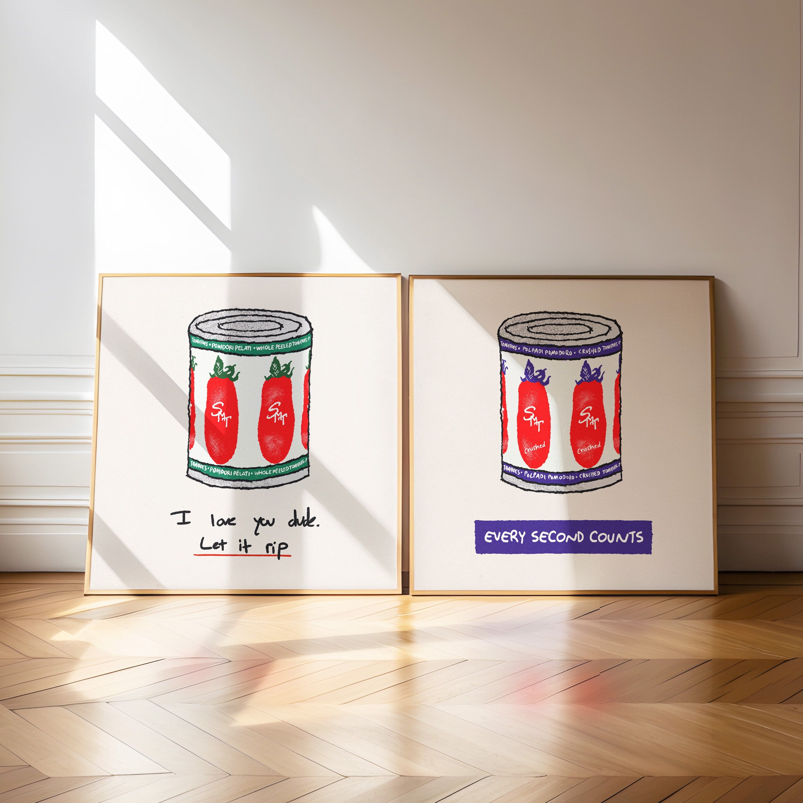 Every Second Counts Print The Bear San Marzano Poster Retro Kitchen ...