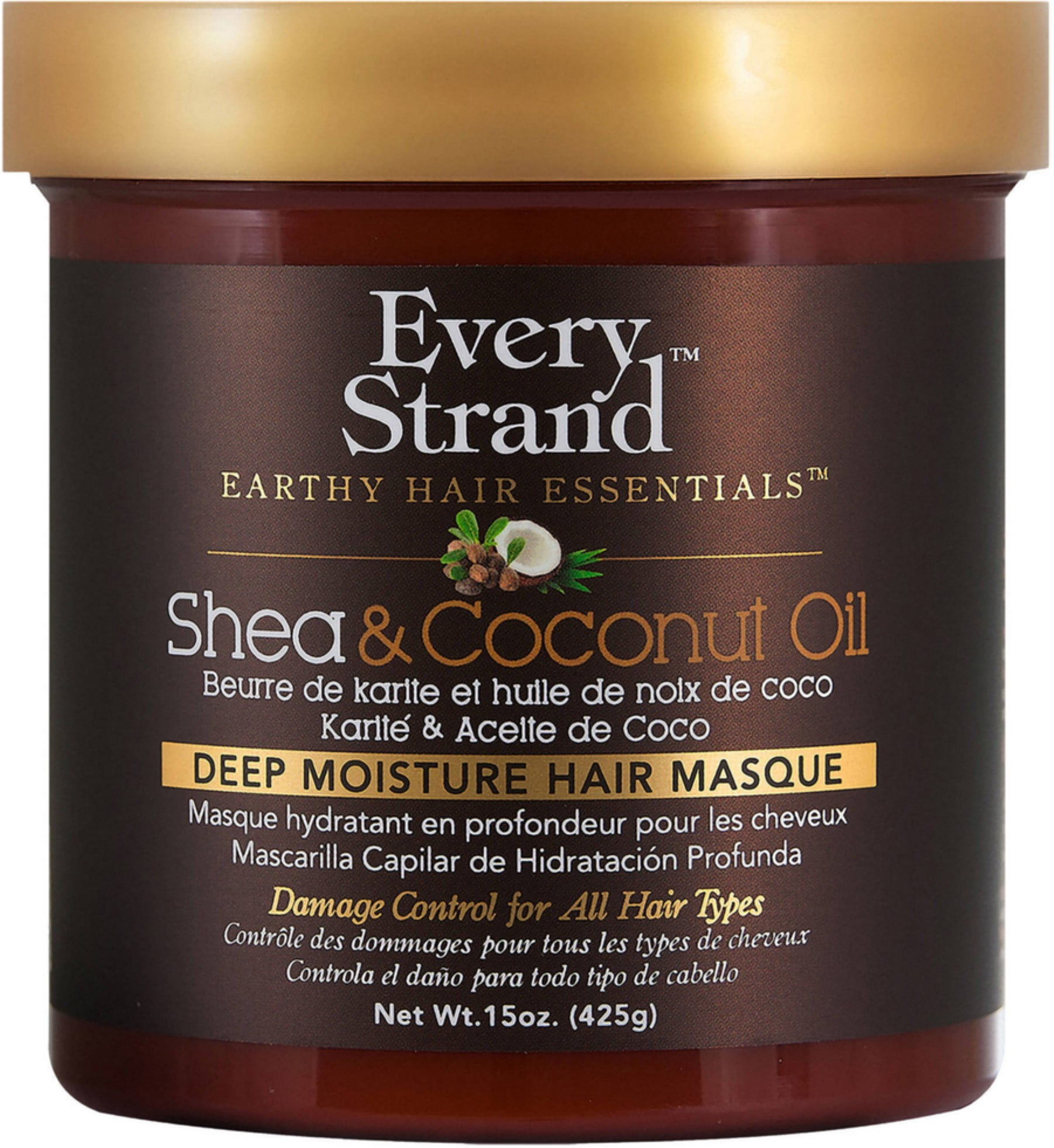 Every Strand Shea & Coconut Oil Deep Moisture Hair Masque 15 oz (Pack ...