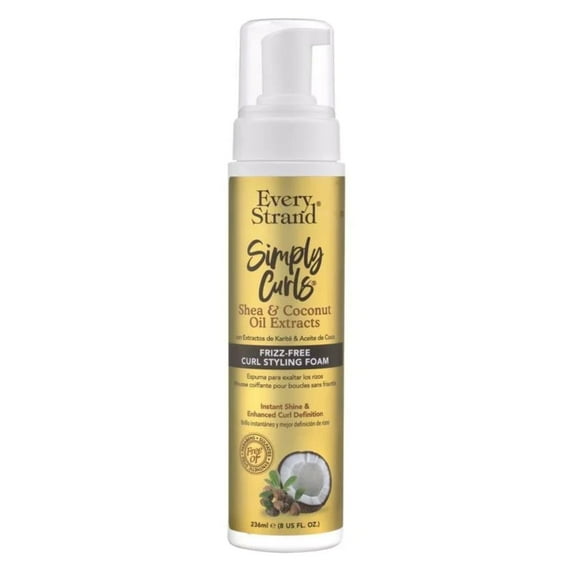 Every Strand Simply Curls Frizz-Free Styling Foam 8 oz - Walmart.com