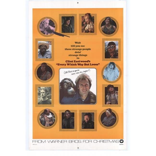 Every Which Way But Loose Movie Poster - 27 x 40 in. - Walmart.com