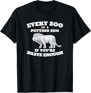 Every Zoo Is A Petting Zoo If You're Rave Enough Camiseta, Negro, S ...
