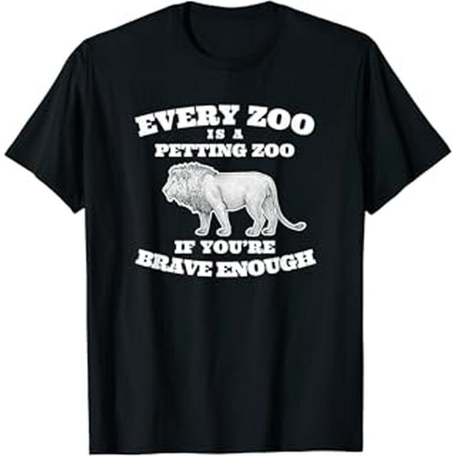 Every Zoo Is A Petting Zoo If You're Rave Enough Camiseta, Negro, S ...