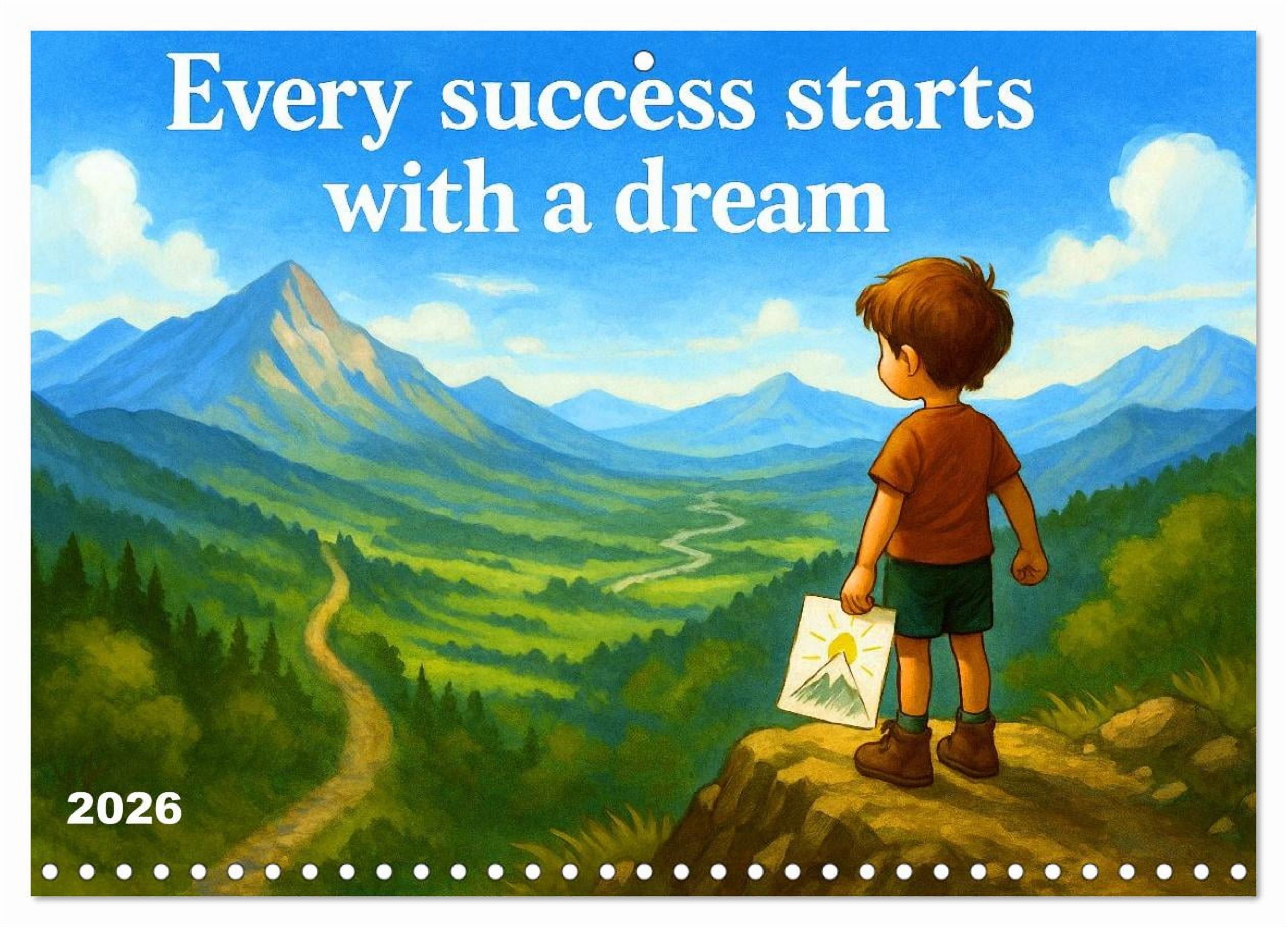 Every success starts with a dream (Monthly Wall Calendar 2026 16.5 x 23 ...