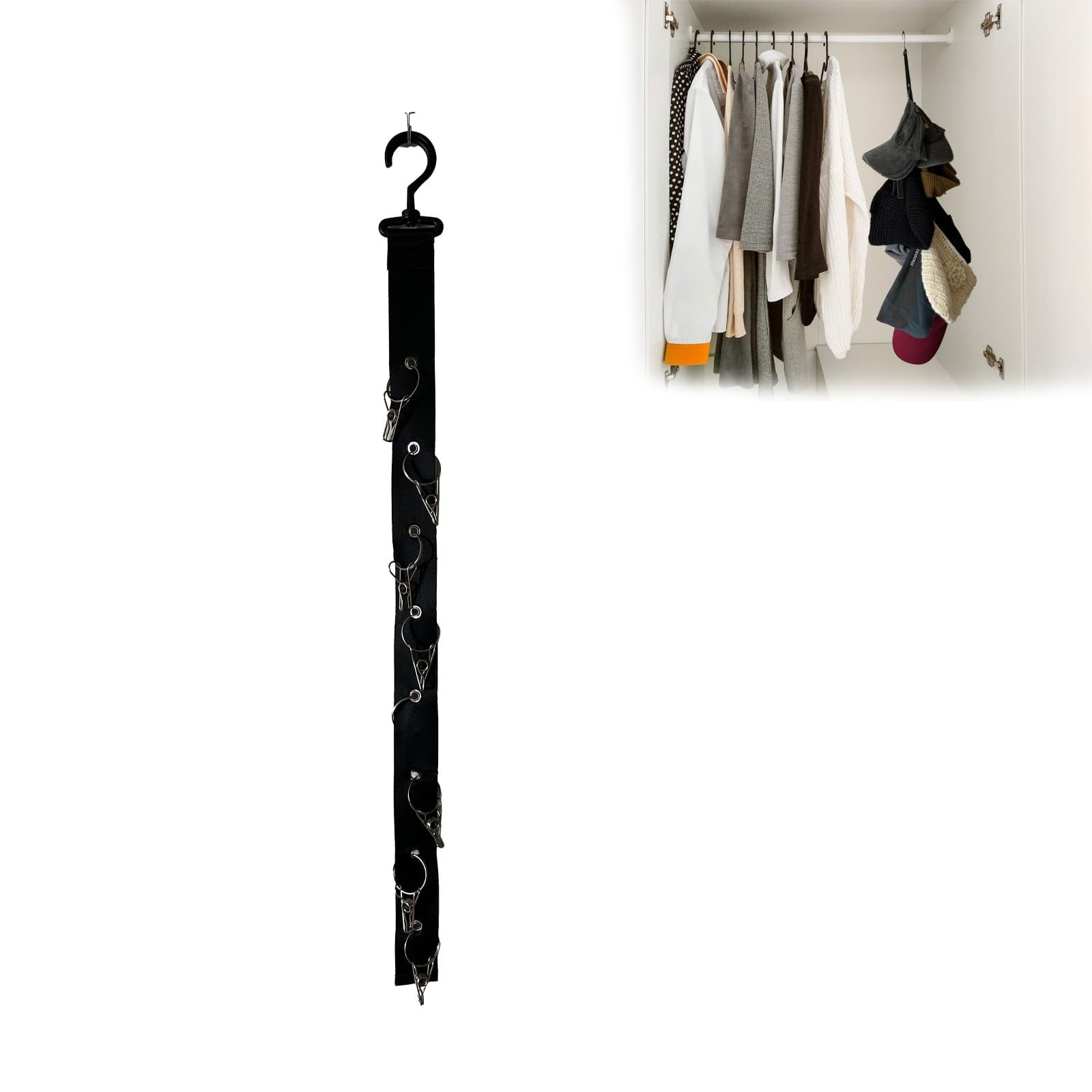 EveryTinker Hat Organizer for Baseball Caps - Wall & Door Mounted Hat ...