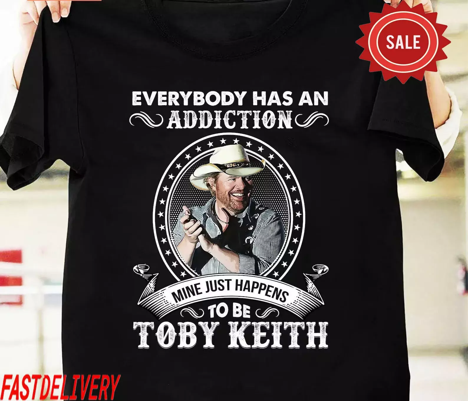 Everybody Has an Addiction Toby Keith 30th Anniversary Unisex T-Shirt ...