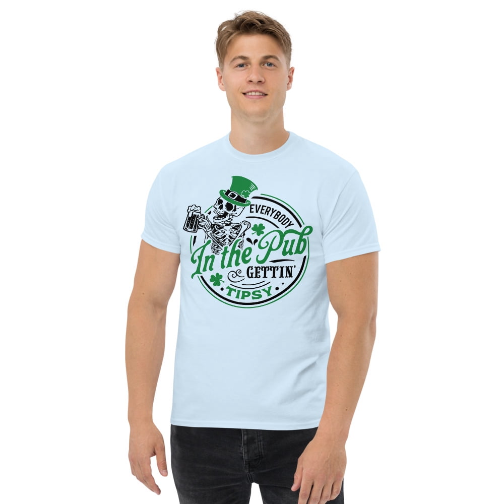 Everybody in the Pub getting Tipsy Men's classic tee (Light Blue, L ...