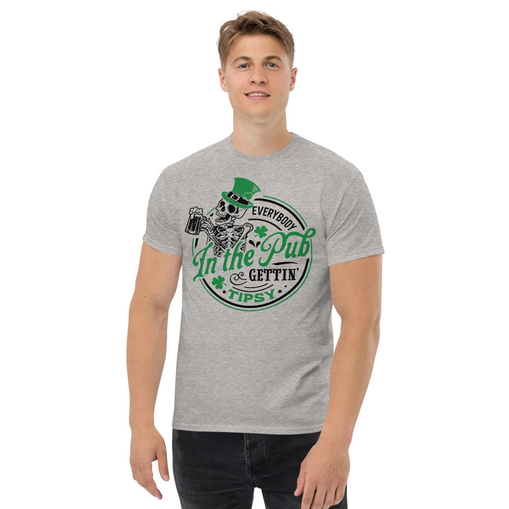 Everybody in the Pub getting Tipsy Men's classic tee (Sport Grey, XL ...